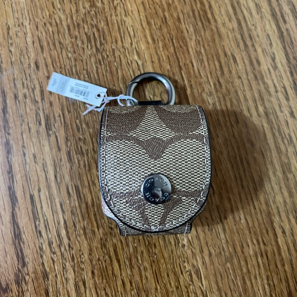 Coach | Other | Coach Wireless Earbud Case Bag Charm In Signature ...